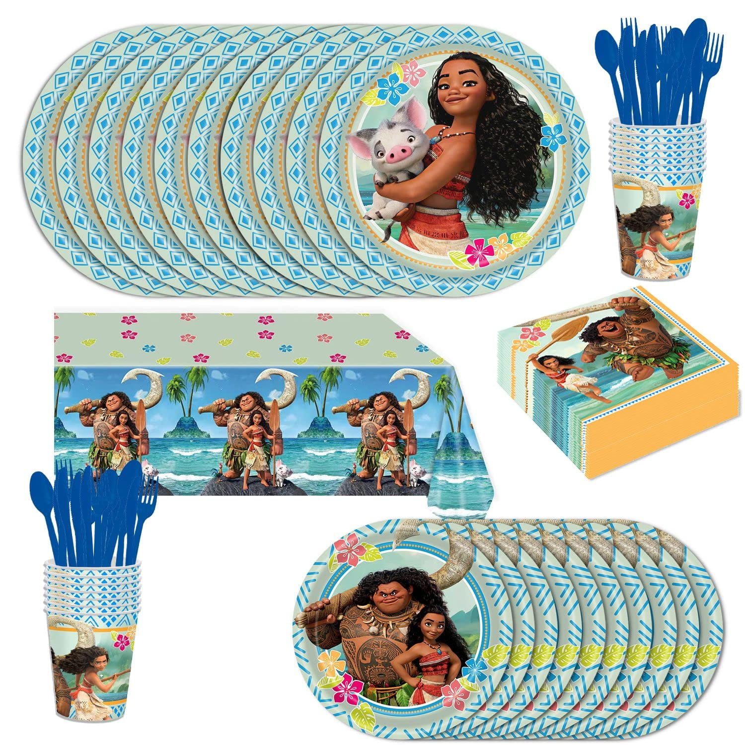 ANFGANC Hawill Moana Maui Party Supply Sets - Walmart.com