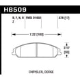 Hawk 05 Chrysler 300C w/ Perf. and HD Suspension HPS Street Front Brake ...