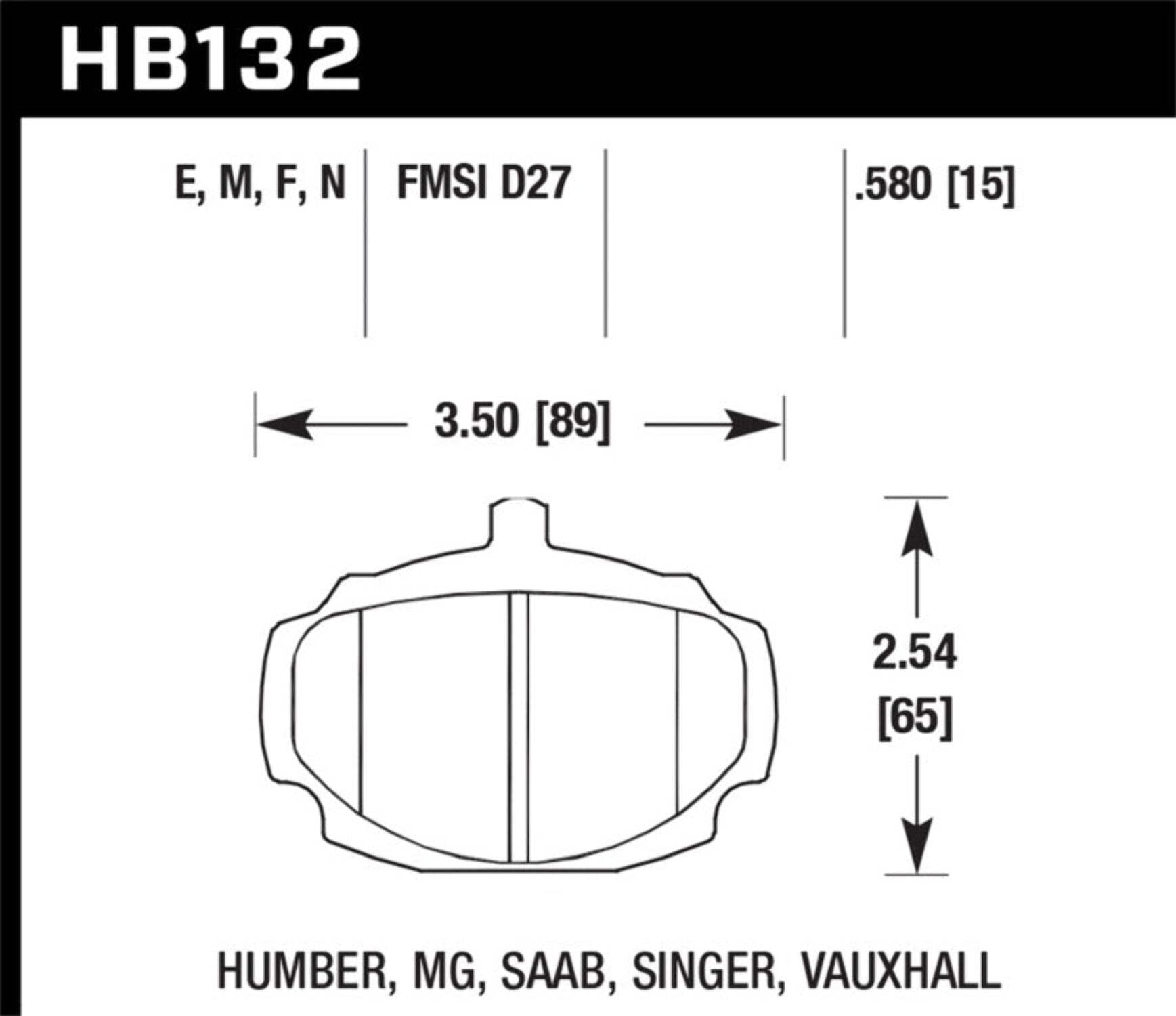 Hawk 67-80 MGB / 67-74 MGB GT Blue 9012 Race Front Brake Pads - Walmart.com