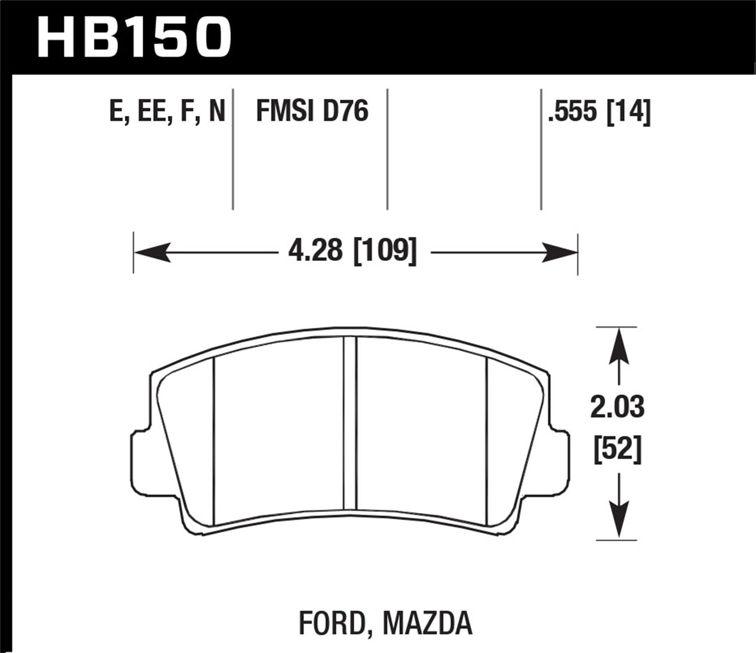 Mazda Rx7 Disc Brake Pad Set