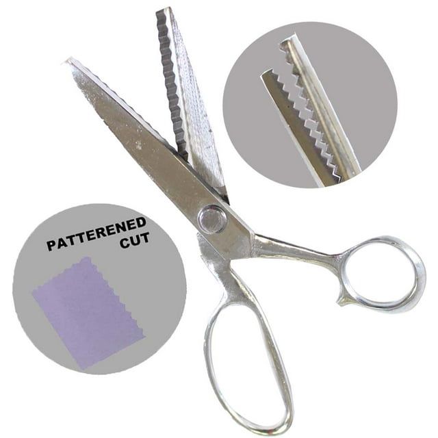 Hawk BLADE PRO Heavy-Duty Cast Steel Zig-Zag Pinking Shears, 6", Silver ...