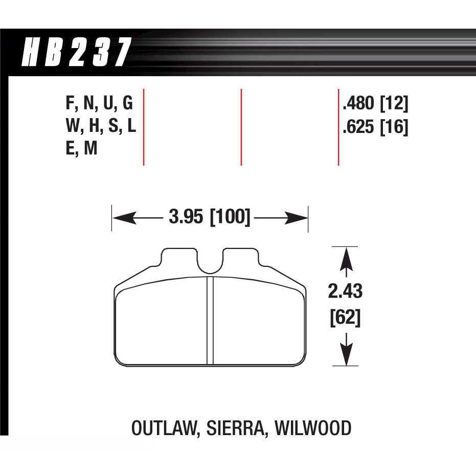 Hawk Brake DL Bridgebolt-Black - Walmart.com