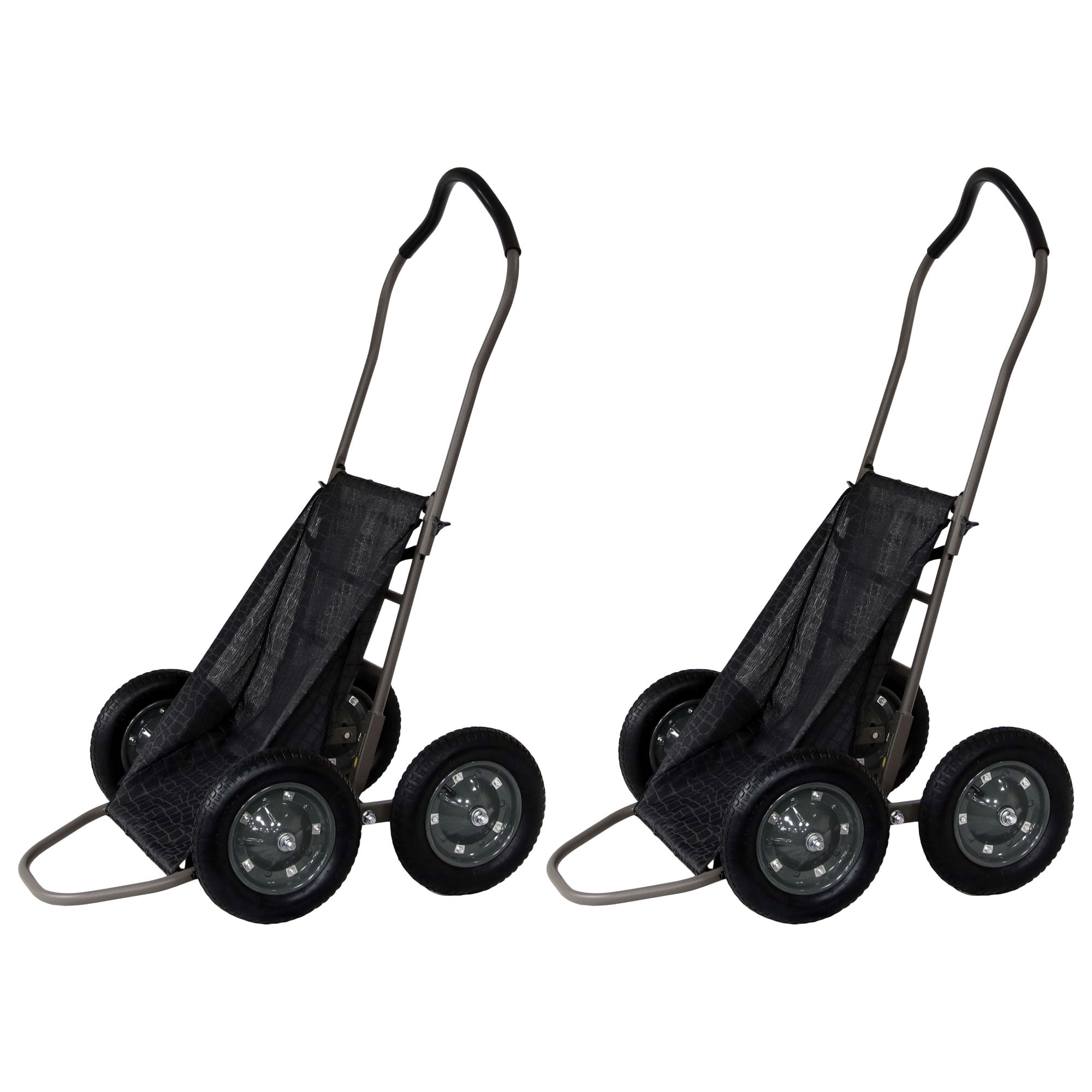 Hawk Crawler Capacity Foldable Multi Use Game Recovery Cart (2 Pack ...