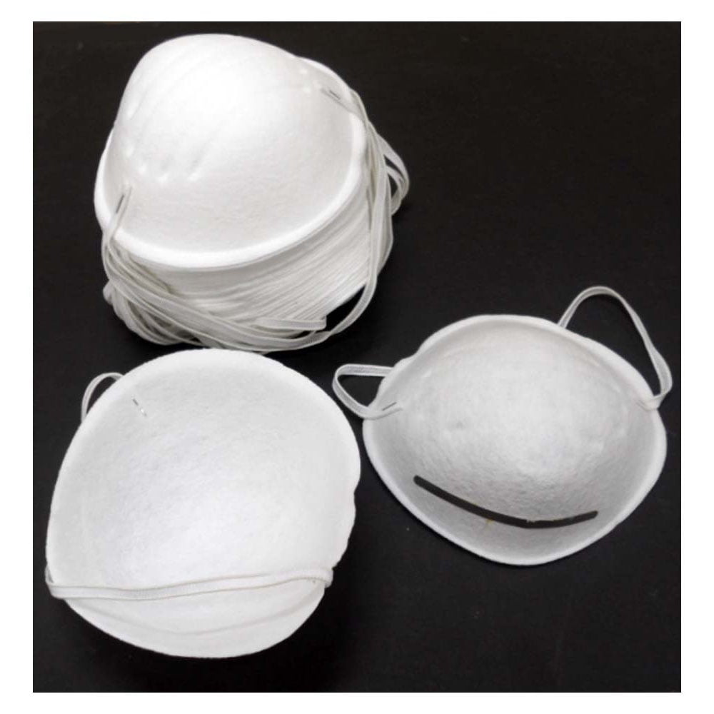Hawk Disposable Dust Masks 50 Pc - Adjustable Nose Bridge & Elastic ...