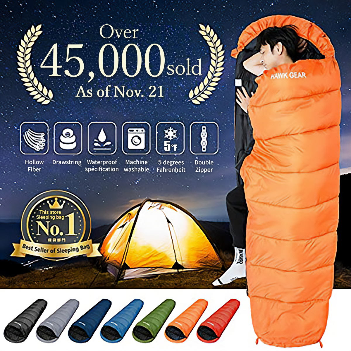 TETON Sports Trailhead +20F Ultralight Mummy Bag - Walmart.com