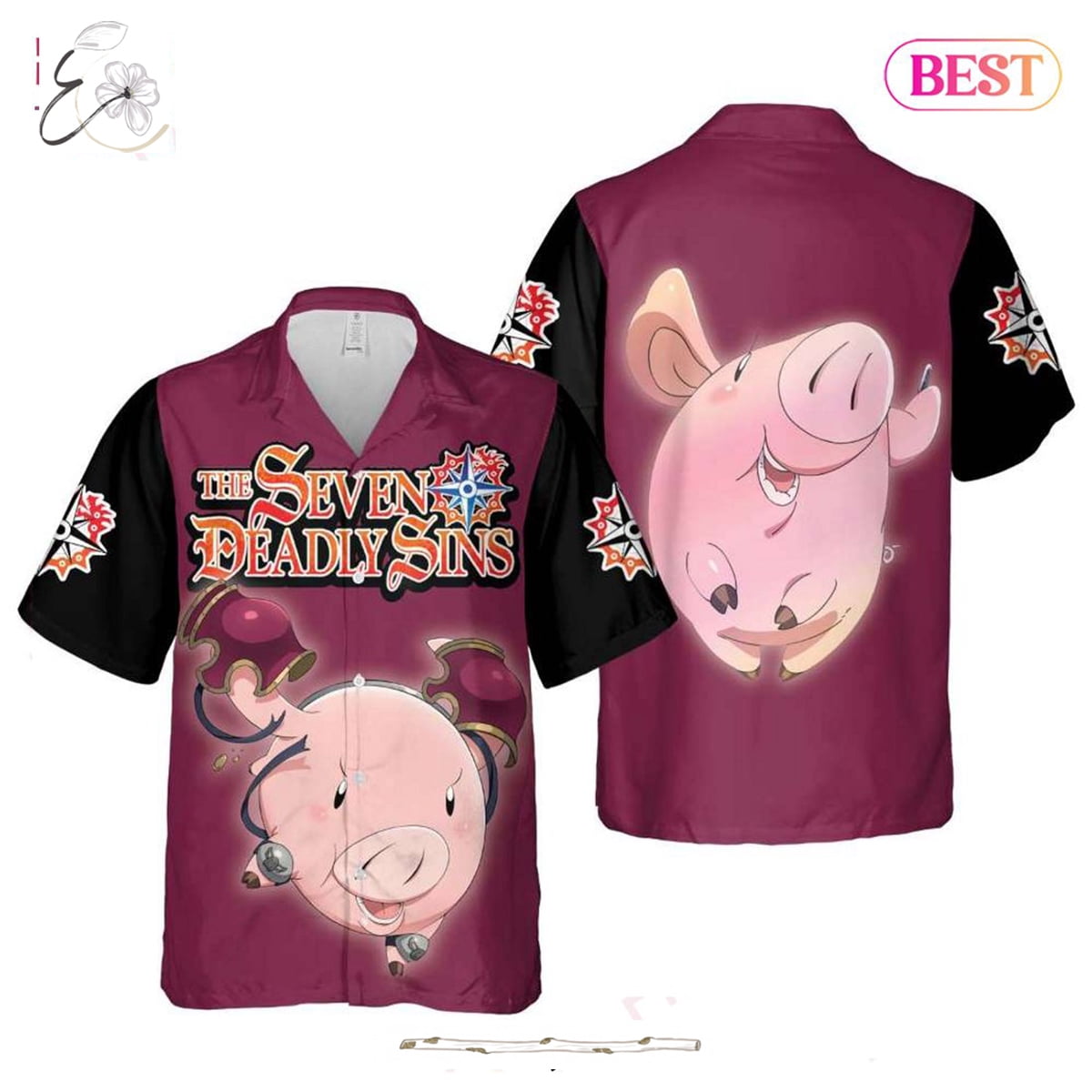 Hawk Hawaiian Shirt The Seven Deadly Sins Anime Shirt for Men Women ...