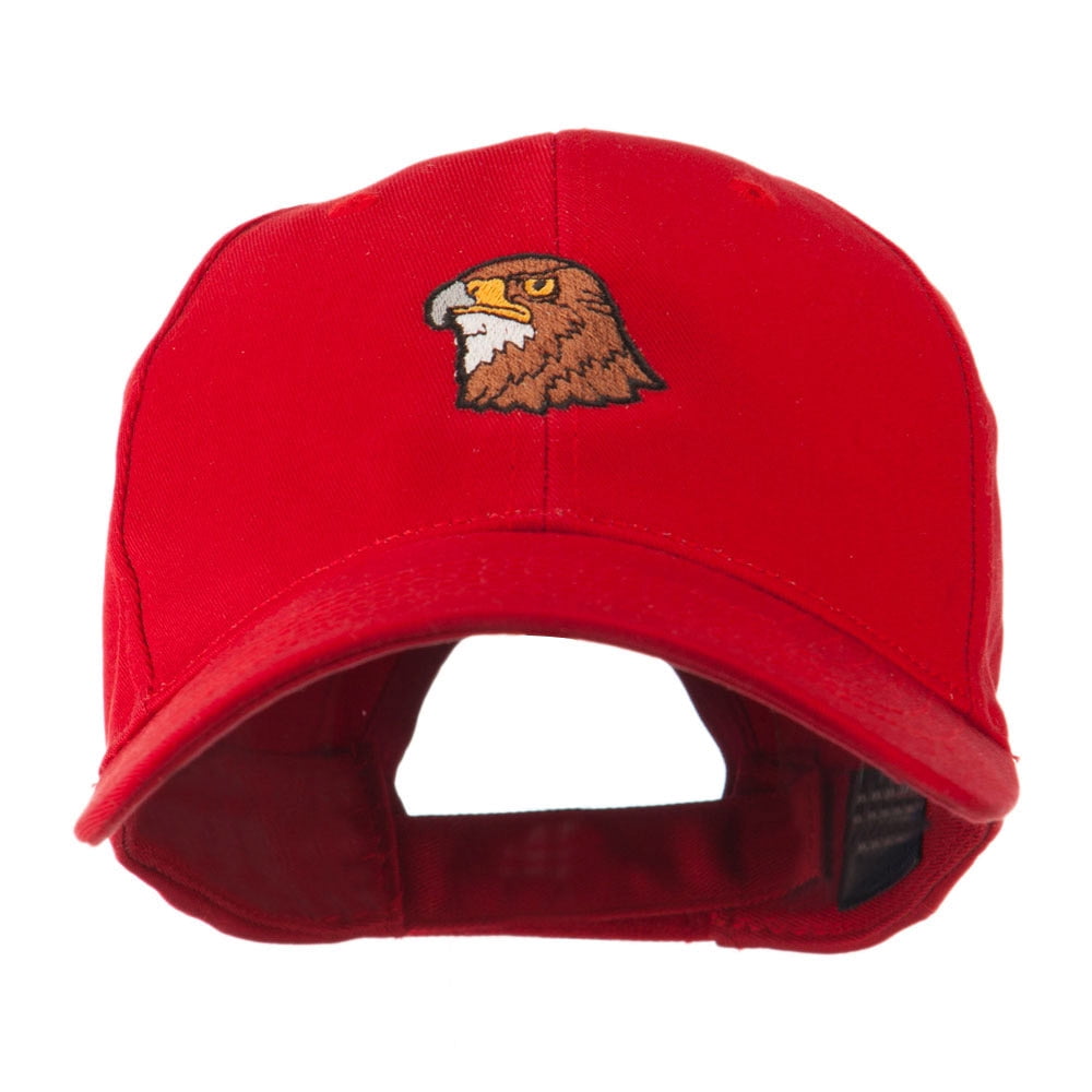 Hawk Head Mascot Embroidered Cap - Red OSFM - Walmart.com