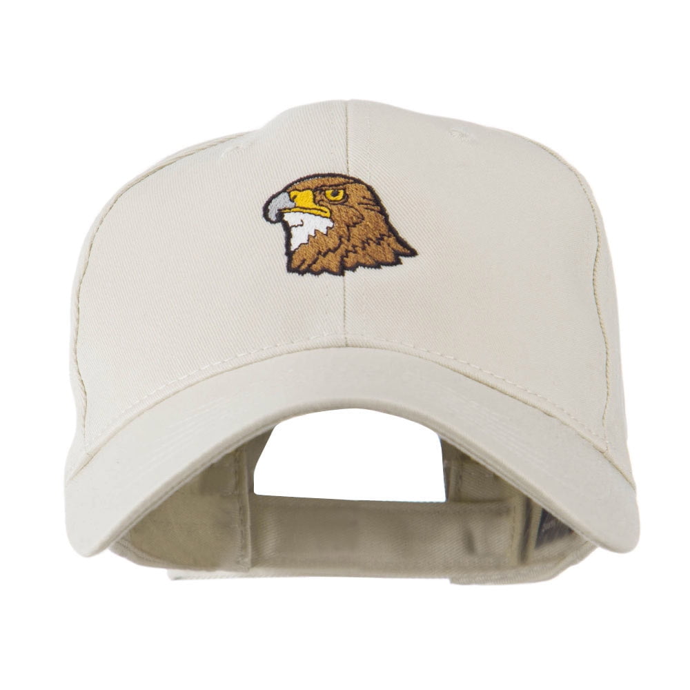 Hawk Head Mascot Embroidered Cap - Stone OSFM - Walmart.com