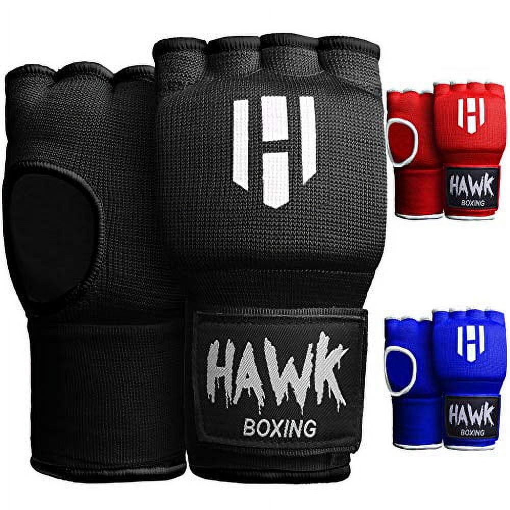 Hawk Padded Inner Gloves Training Gel Elastic Hand Wraps for Boxing ...