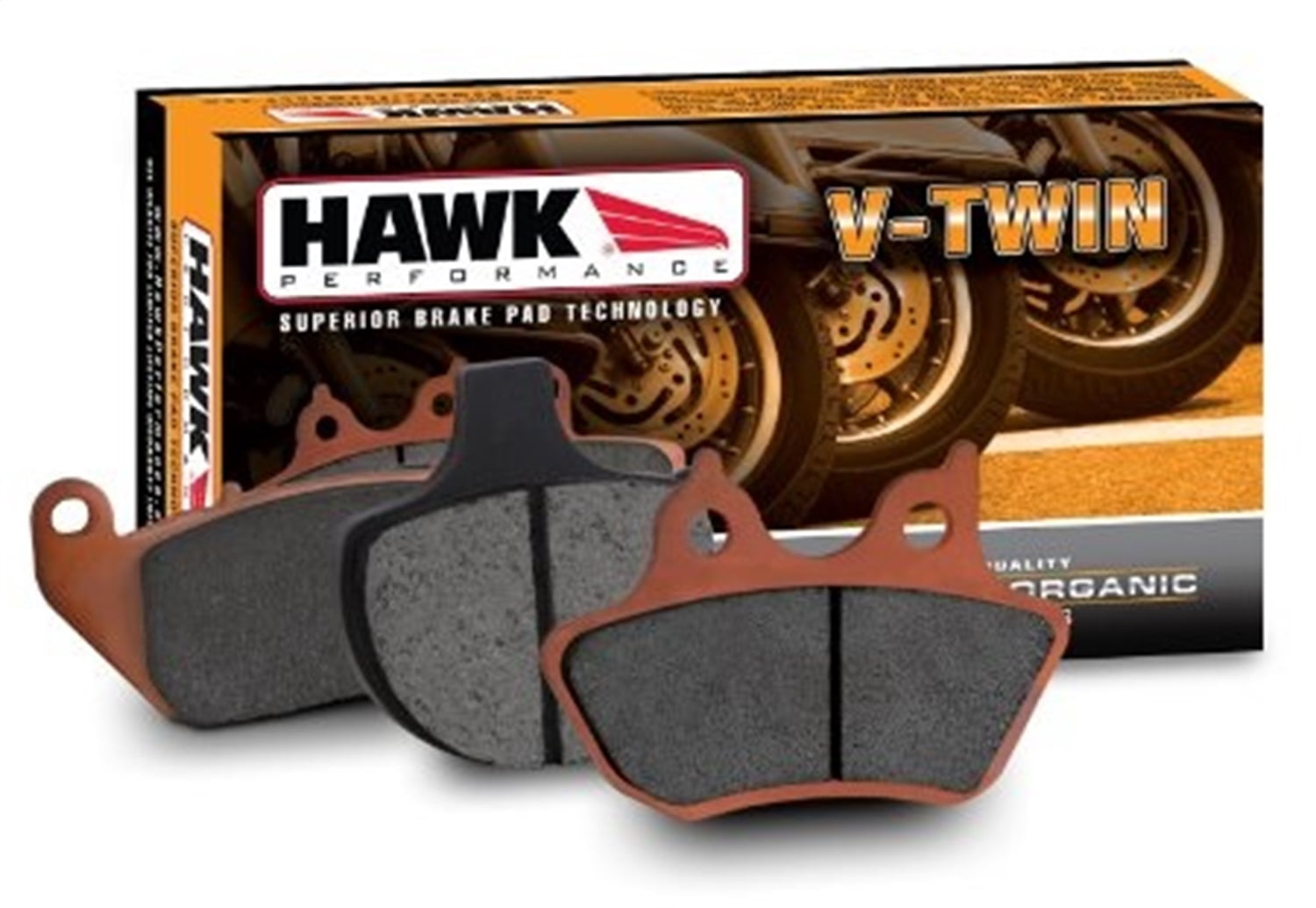 Hawk Performance HMC196HH Metallic Motorcycle Brake Pad Set - Walmart.com