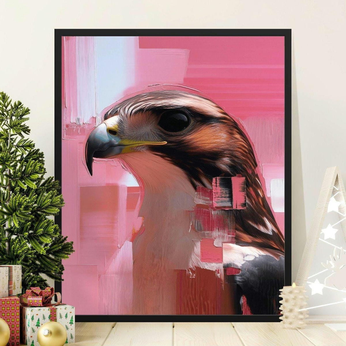 Hawk Posters, Bird Art Print, Modern Wall Decor, Eagle Art, Abstract ...