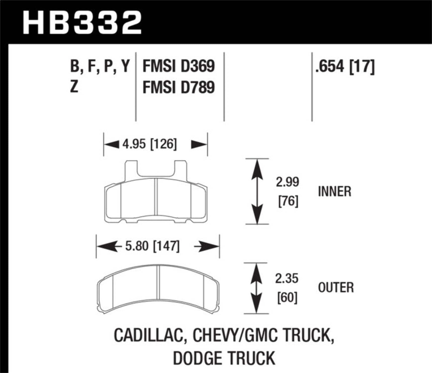 Hawk Super Duty Street Brake Pads Fits select: 1994-2000 CHEVROLET GMT ...