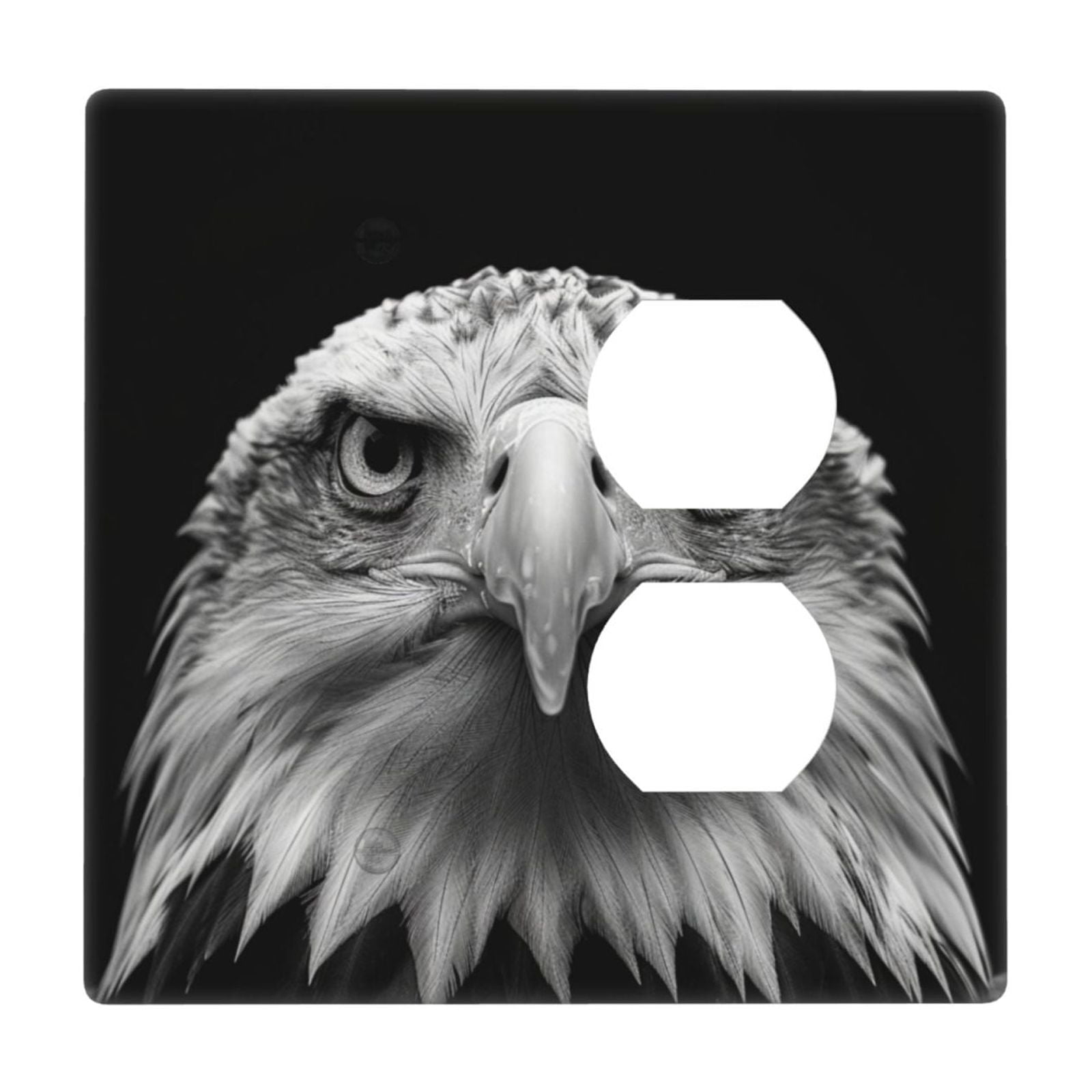 Hawk Switch Cover Decorative Wall Plate / 2-Gang 1-Duplex / Mid-Size ...