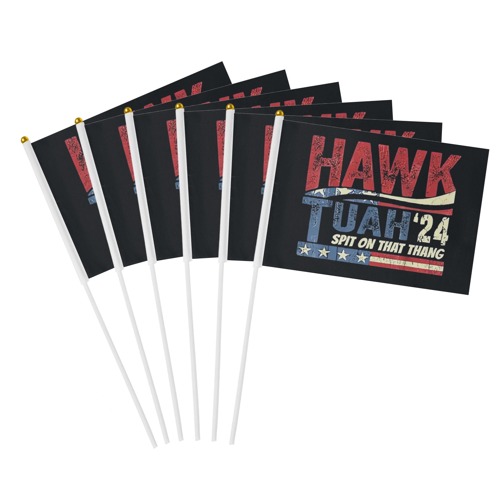Hawk TushHandheld Flag Stick Flags Small Mini Banner Holiday ...