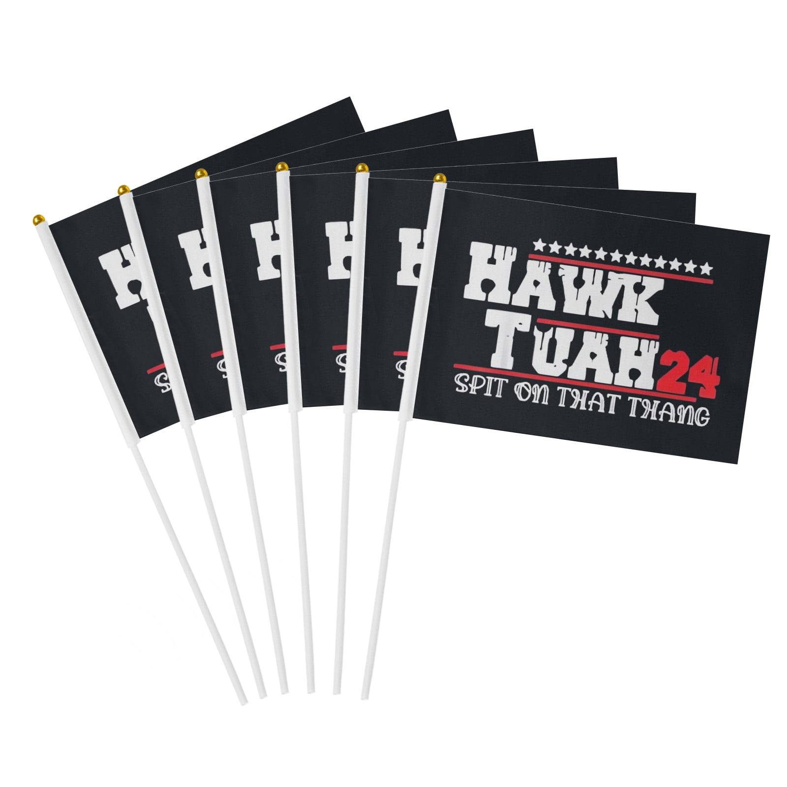 Hawk TushHandheld Flag Stick Flags Small Mini Banner Holiday ...
