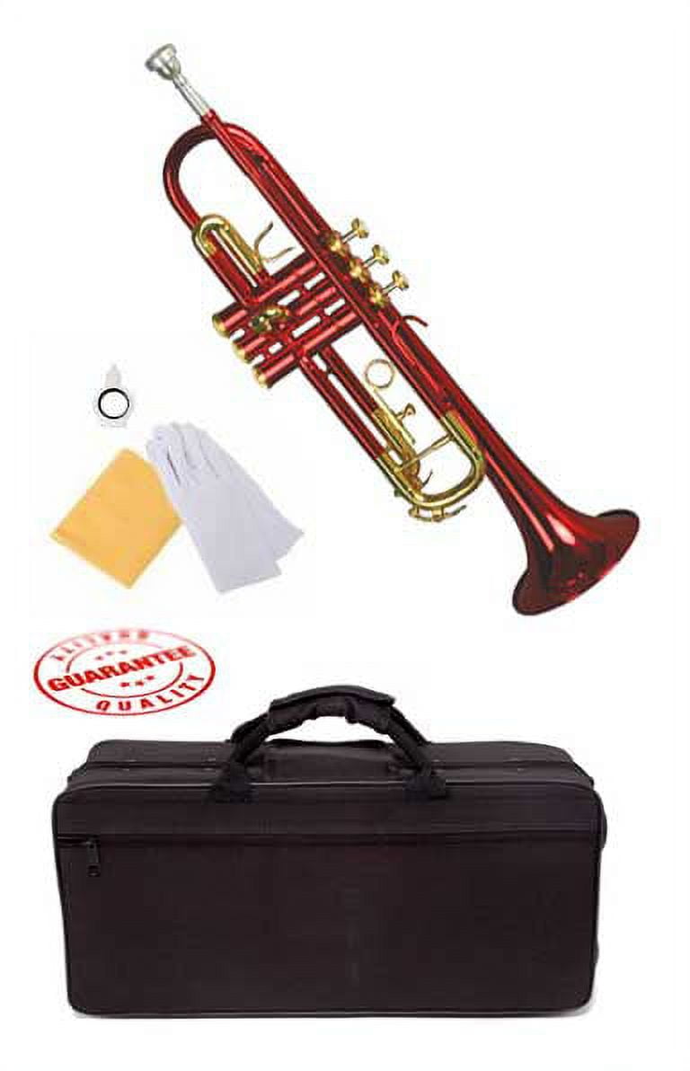 Hawk WD-T314-RD Bb Trumpet with Case and Mouthpiece, Red - Walmart.com