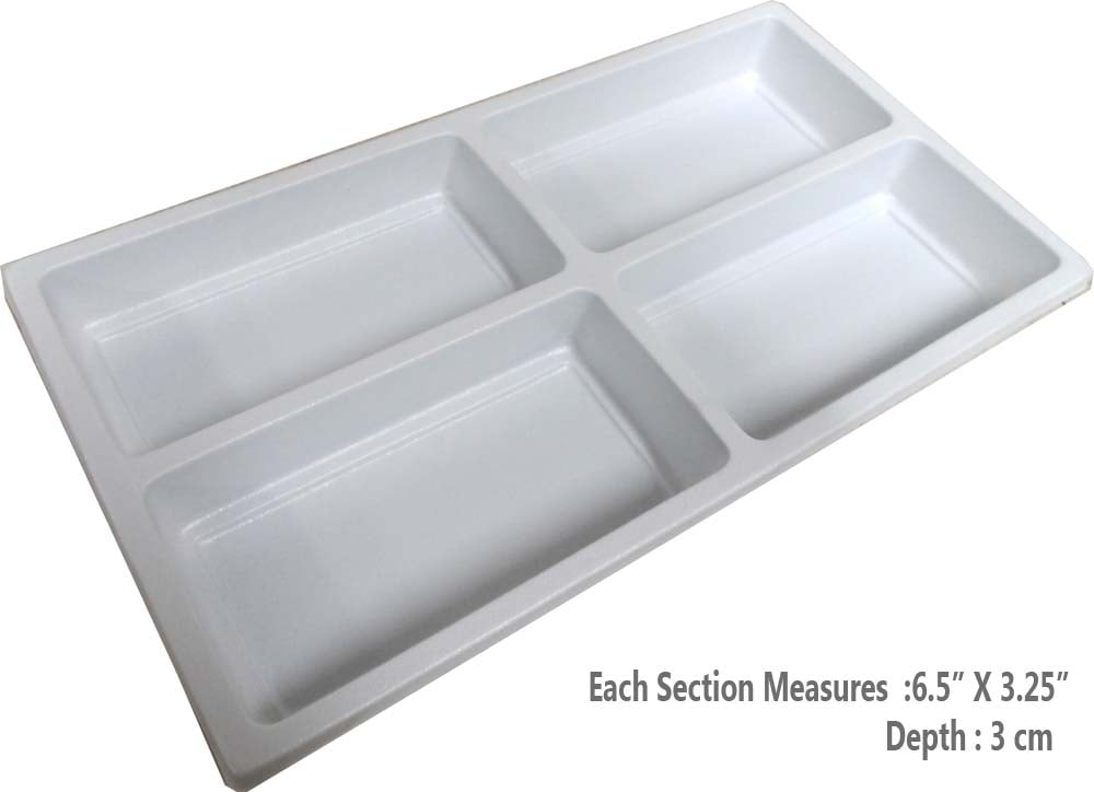 Hawk White Tray Insert With 4 Sections - Walmart.com