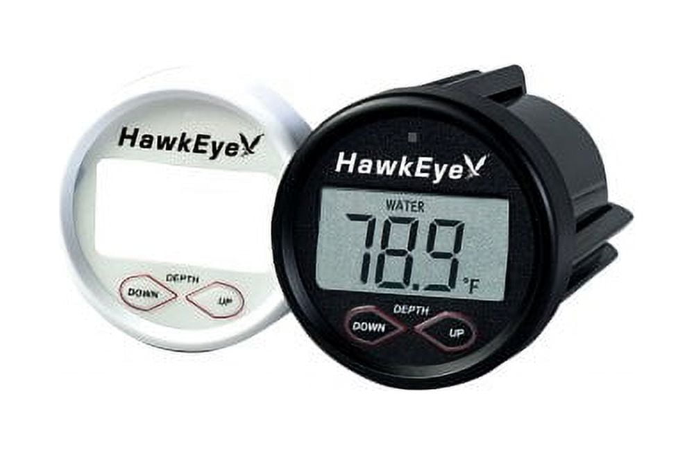 HawkEye D10DX.01T In-Dash Depth Sounder with Air and Water Temperature ...