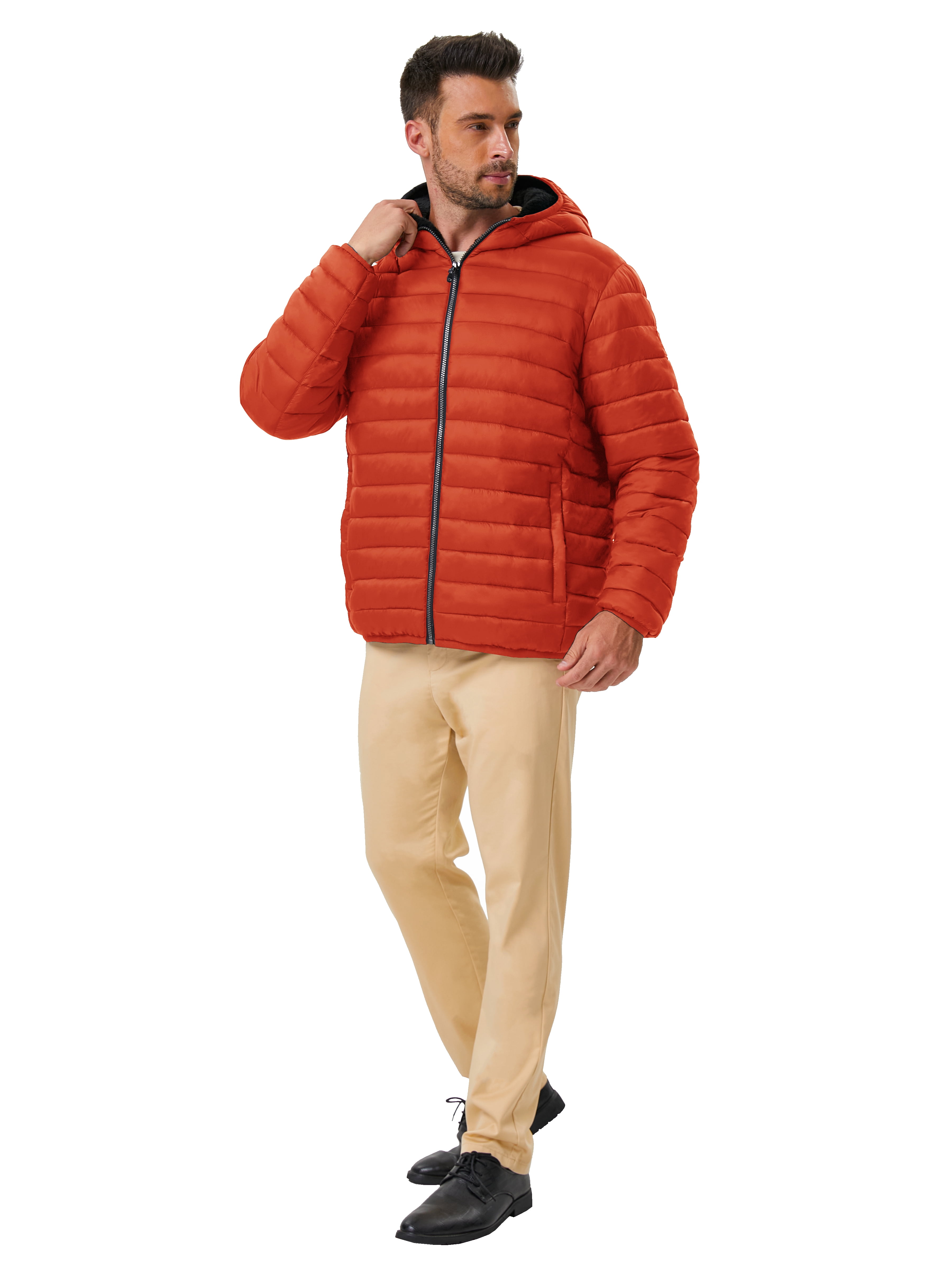 Hawke & Co Men's High Pile Fleece Lined Puffer Jacket, Sizes S-2XL ...