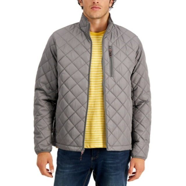 Hawke & Co. SMOKED PEARL Men's Diamond Quilted Jacket, US Large ...