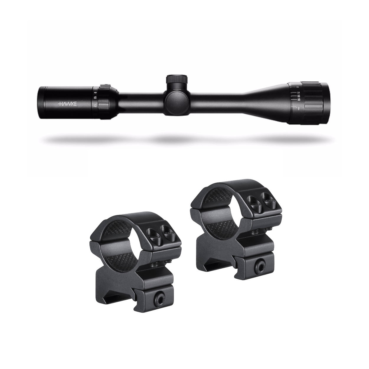 Hawke Sport Optics Vantage 4-12x40 Rimfire .17 HMR Riflescope with 2 ...