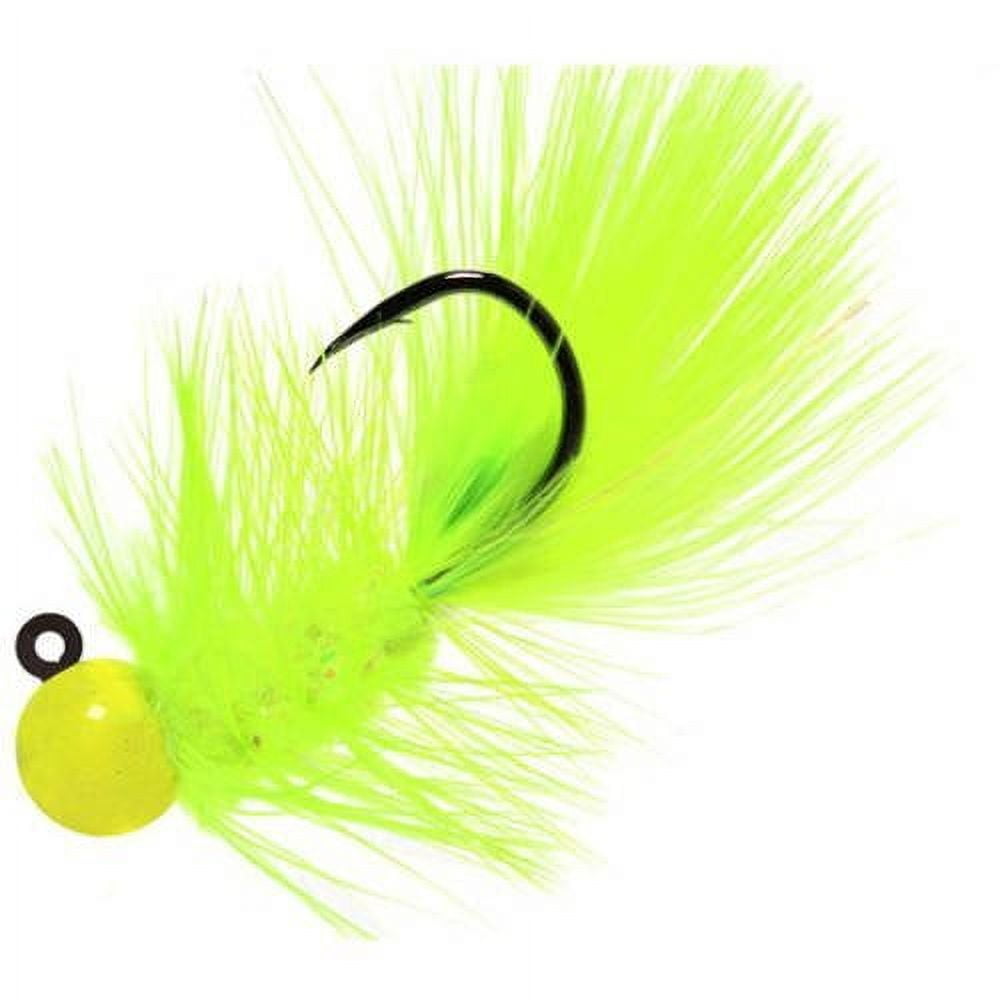 Hawken WB18017 Woolly Bugger Jig 1/8 oz, Chartreuse - Walmart.com