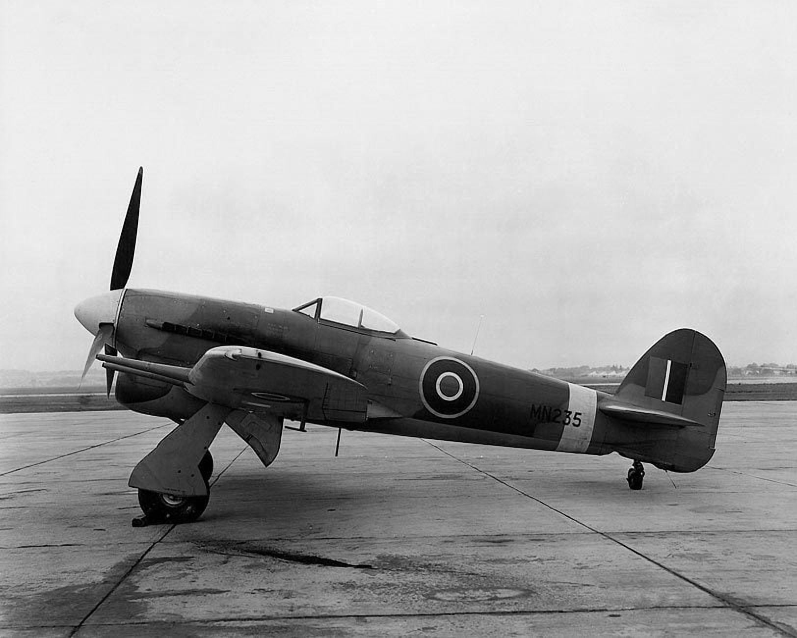 Hawker Typhoon British WWII Aircraft Style -1 - 20x30 Inch Glossy ...