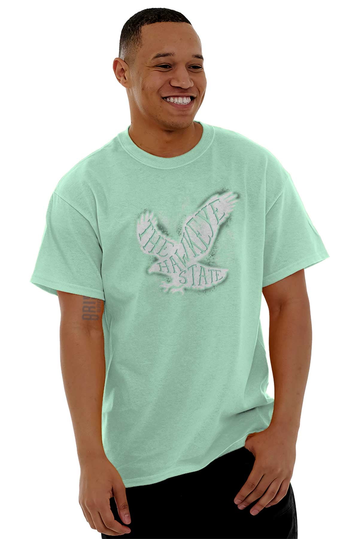 Hawkeye State Cool Stencil Iowa Hawk Unisex Plus Size Graphic Tee ...