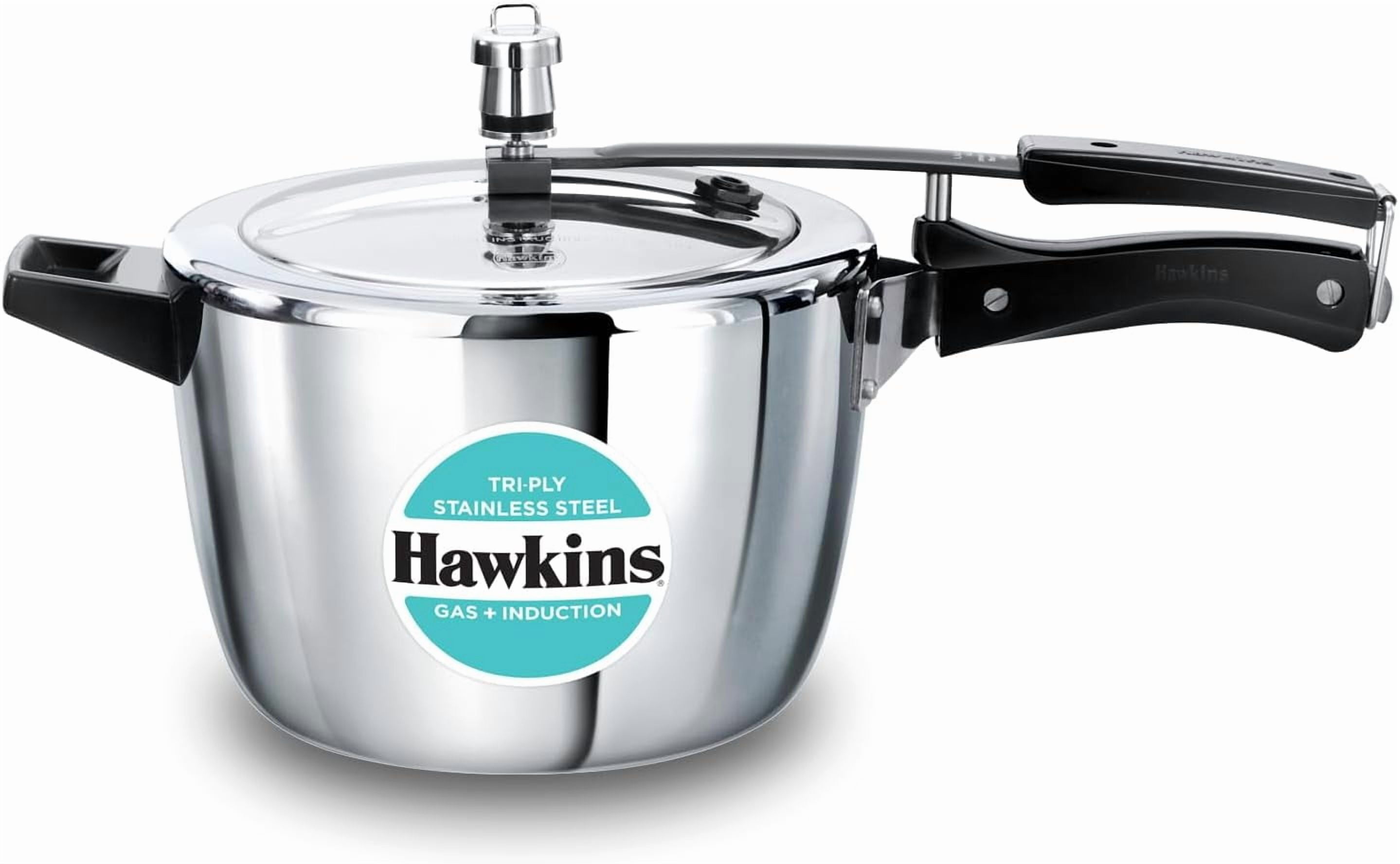 Hawkins 4.5 Litre Triply Stainless Steel Pressure Cooker, Inner Lid ...