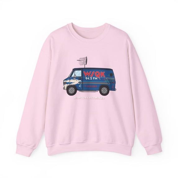 Hawkins Hitmaker Radio News Van WSQK 94.5 FM Retro Crewneck SWEATSHIRT ...