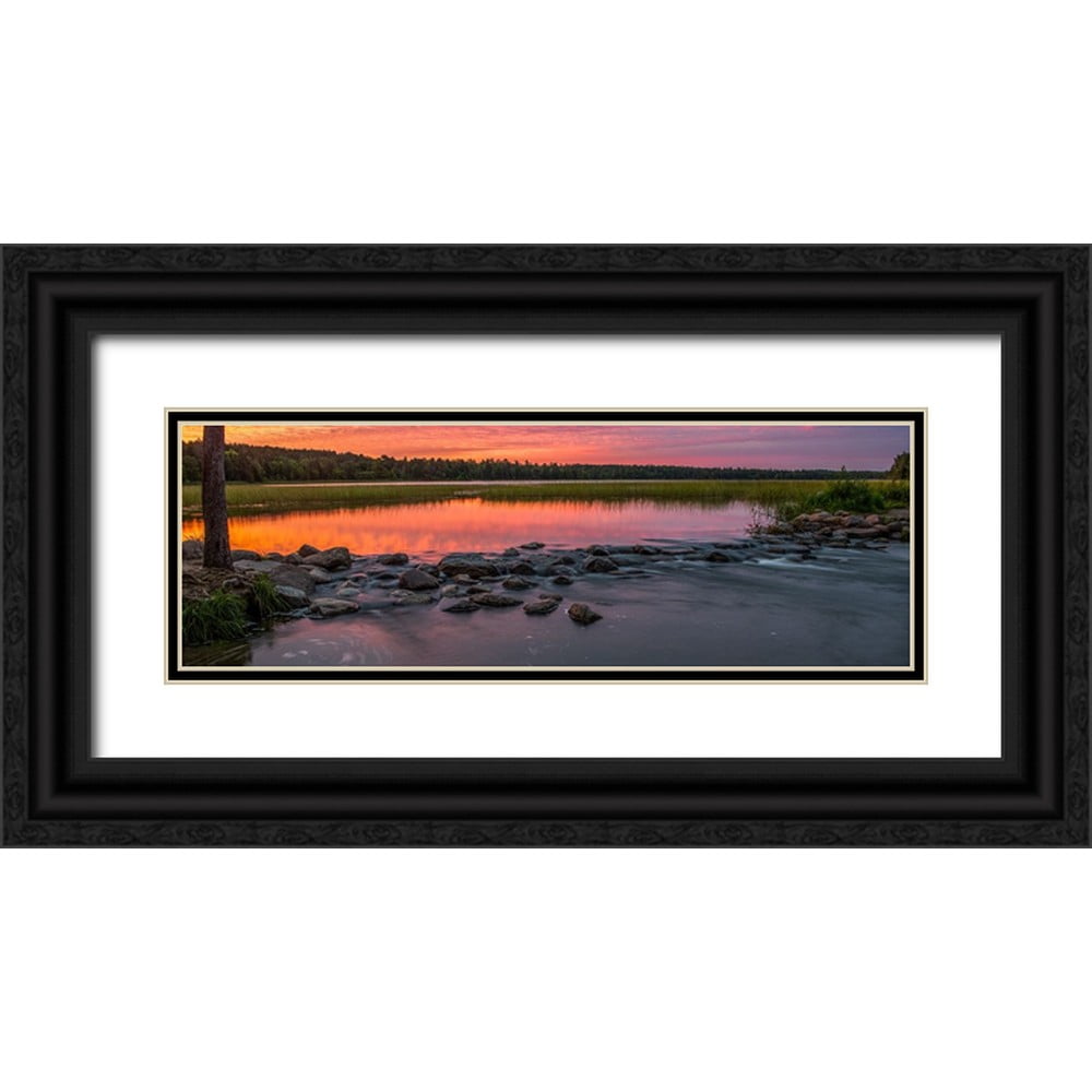 Hawkins, Peter 18x9 Black Ornate Wood Framed with Double Matting Museum Art Print Titled - USA ...
