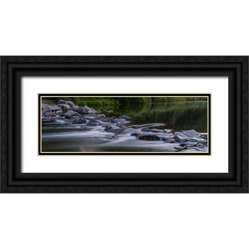 Hawkins, Peter 24x11 Black Ornate Wood Framed with Double Matting Museum Art Print Titled - USA ...
