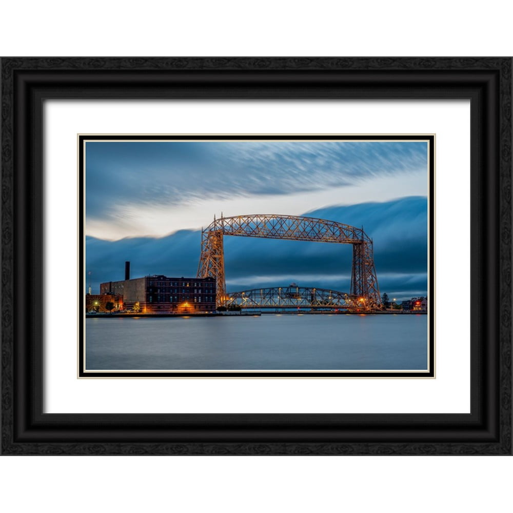 Hawkins, Peter 24x17 Black Ornate Wood Framed with Double Matting ...