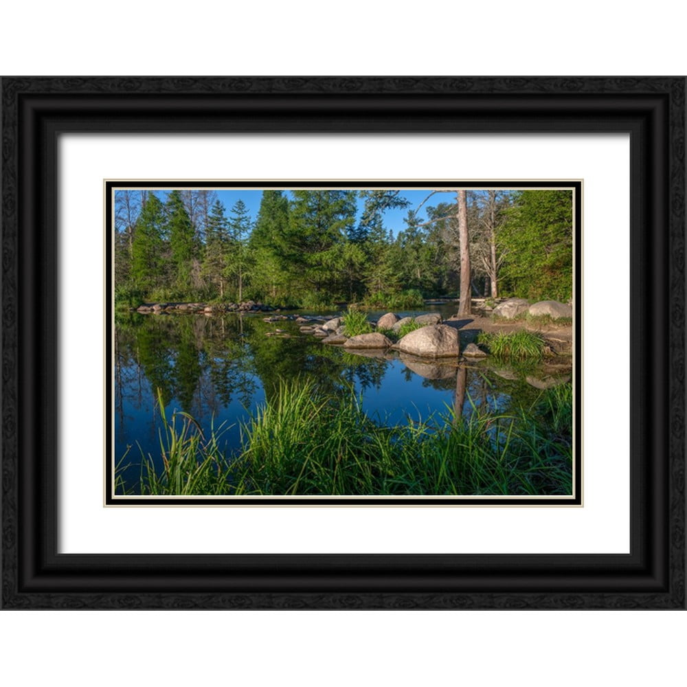 Hawkins, Peter 24x17 Black Ornate Wood Framed with Double Matting Museum Art Print Titled - USA ...