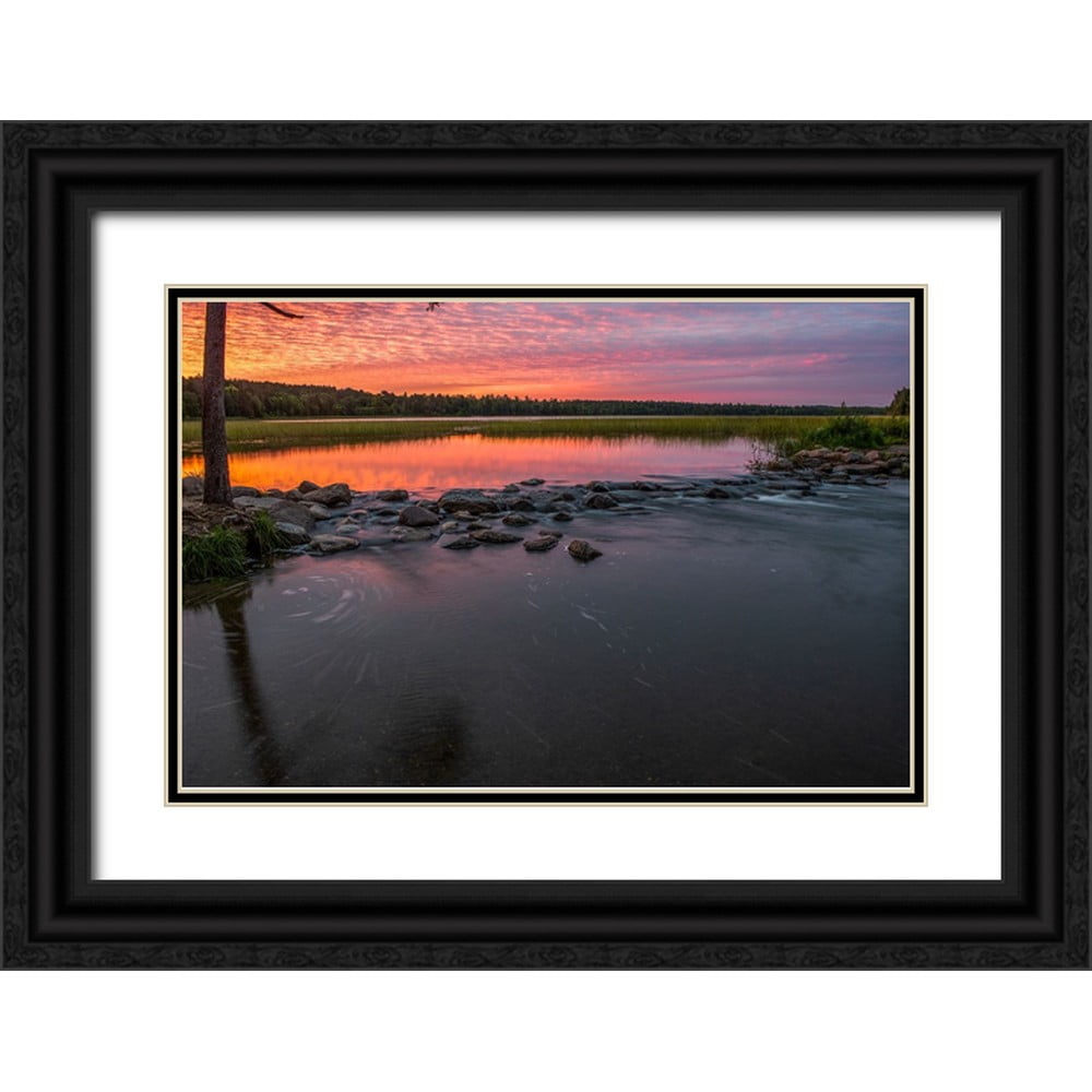 Hawkins, Peter 24x17 Black Ornate Wood Framed with Double Matting Museum Art Print Titled - USA ...