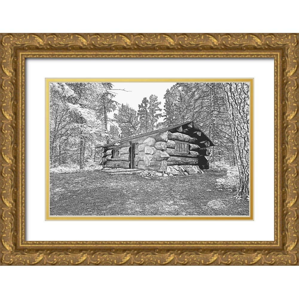 Hawkins, Peter 24x17 Gold Ornate Wood Framed with Double Matting Museum Art Print Titled - USA ...