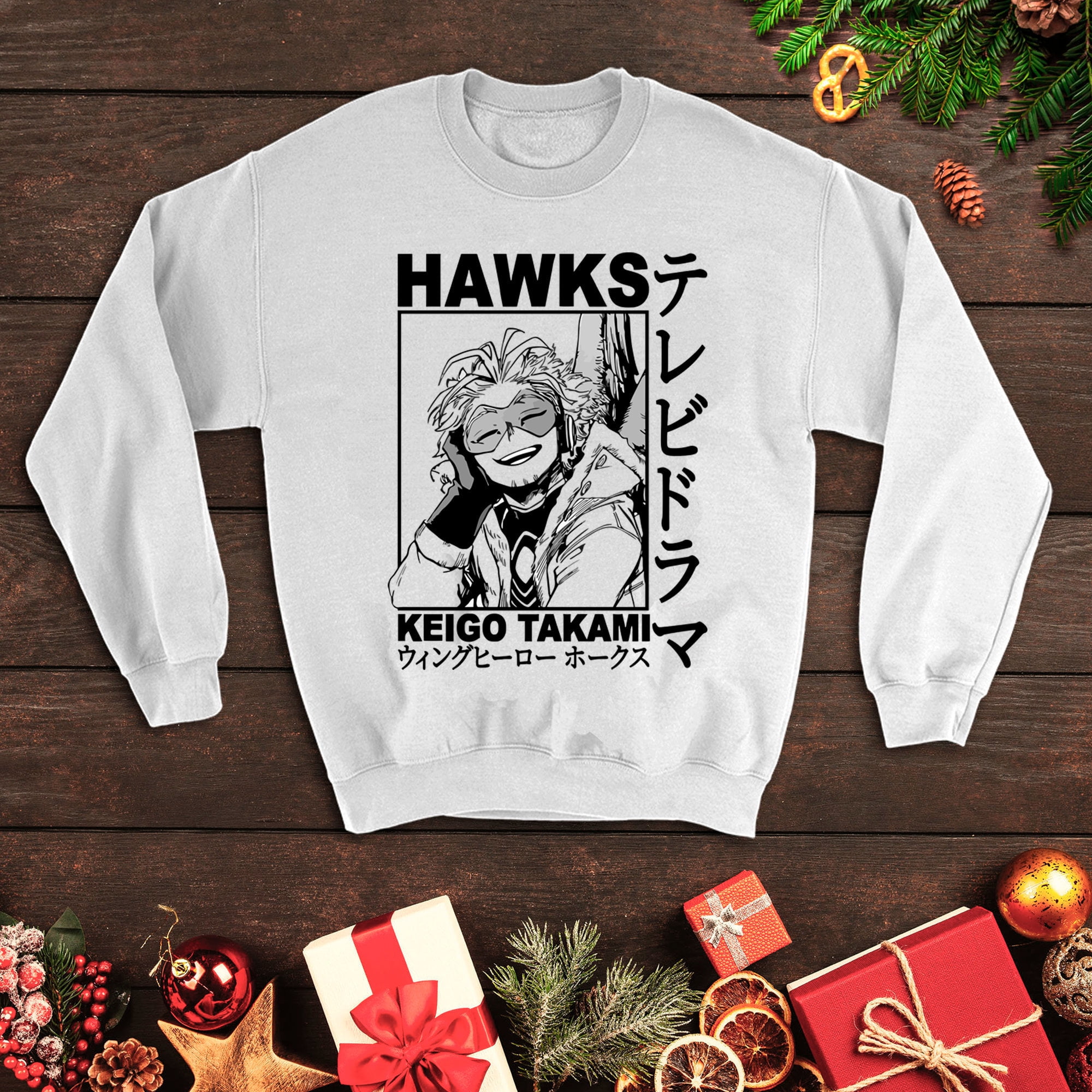 Hawks Keigo Takami Sweatshirt, My Hero Academia Anime Sweater, BNHA ...