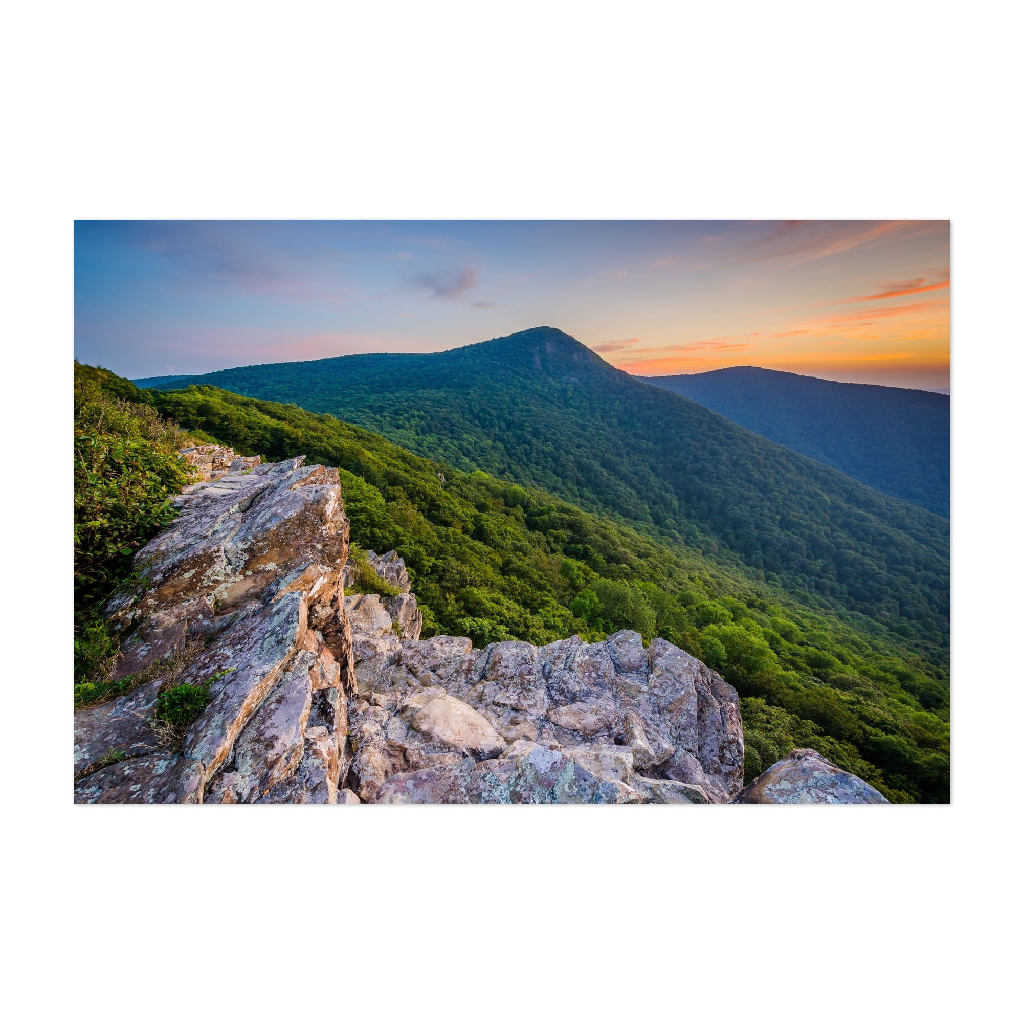 Hawksbill Mountain - Virginia Photography Unframed Wall Art Print 16 x ...