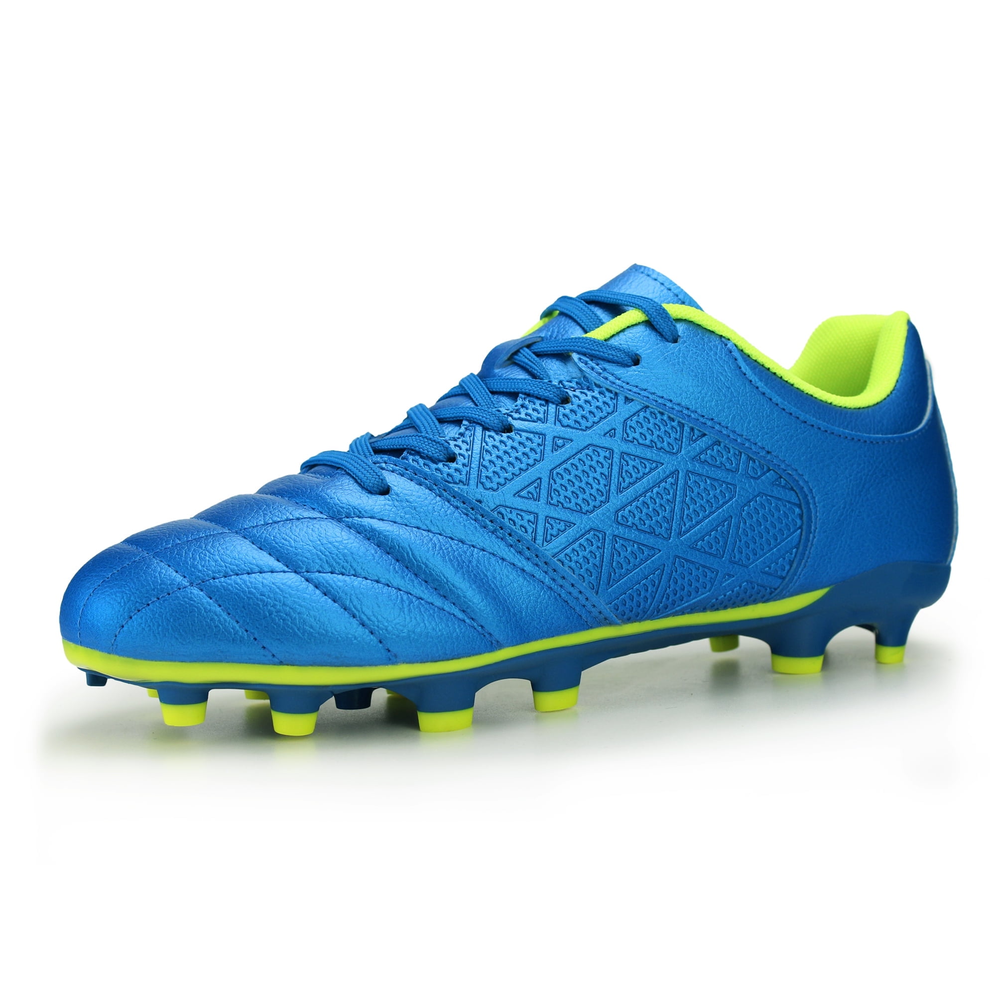 Hawkwell Men's Outdoor Professional Firm Ground Soccer Shoes,Navy lime ...