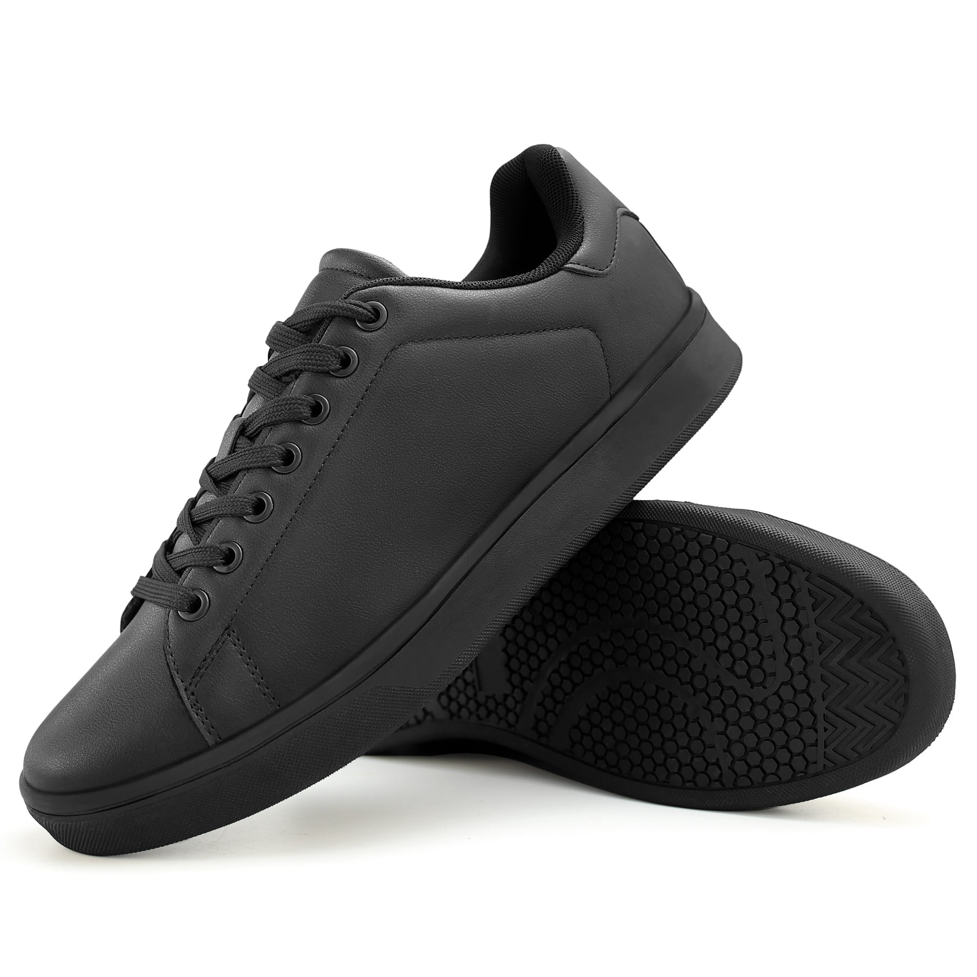 Hawkwell Men's Youth Fashion Sneakers Casual Walking Shoes Uniform ...
