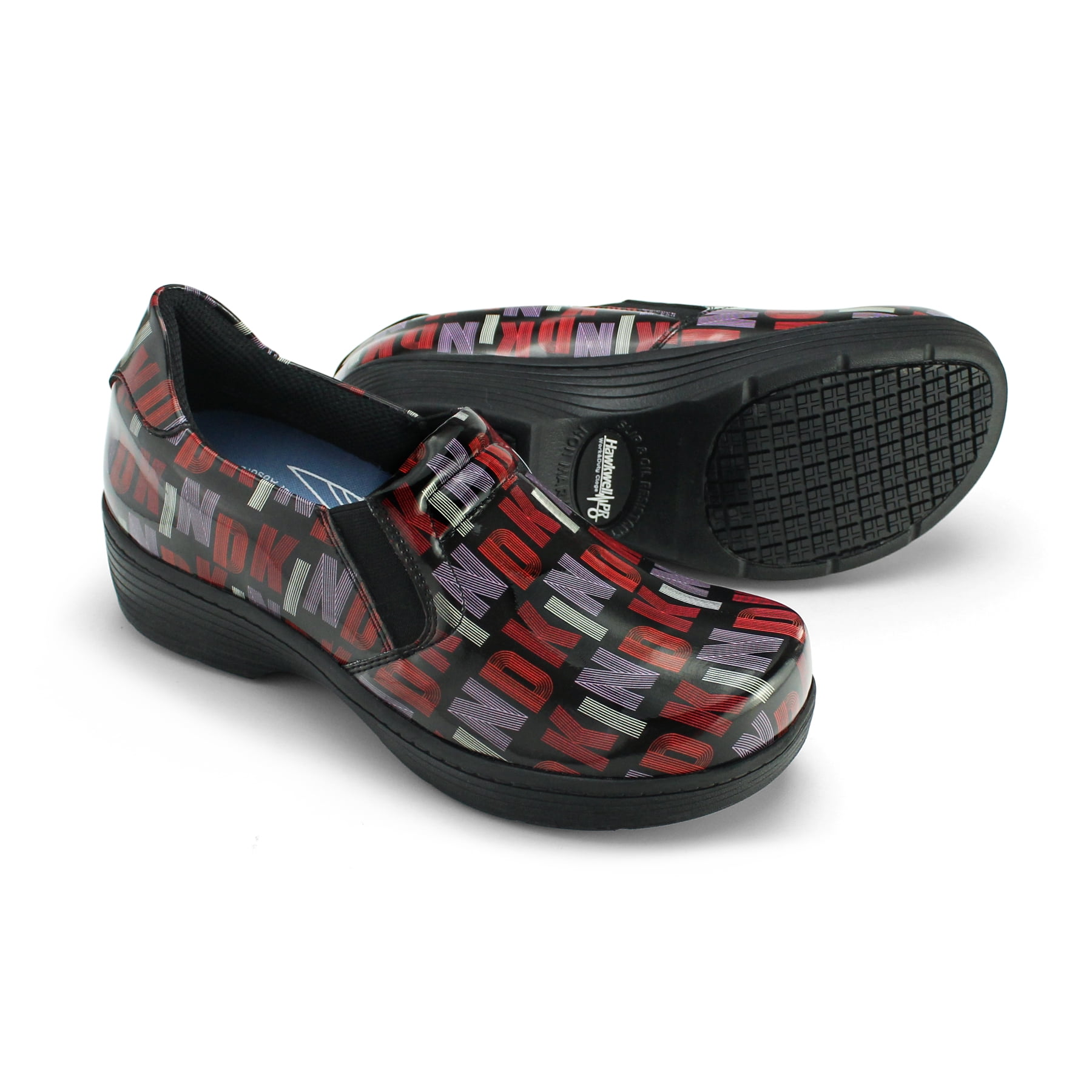 Hawkwell Pro Leather Nurse Clogs for Women - Lightweight Slip Resistant ...