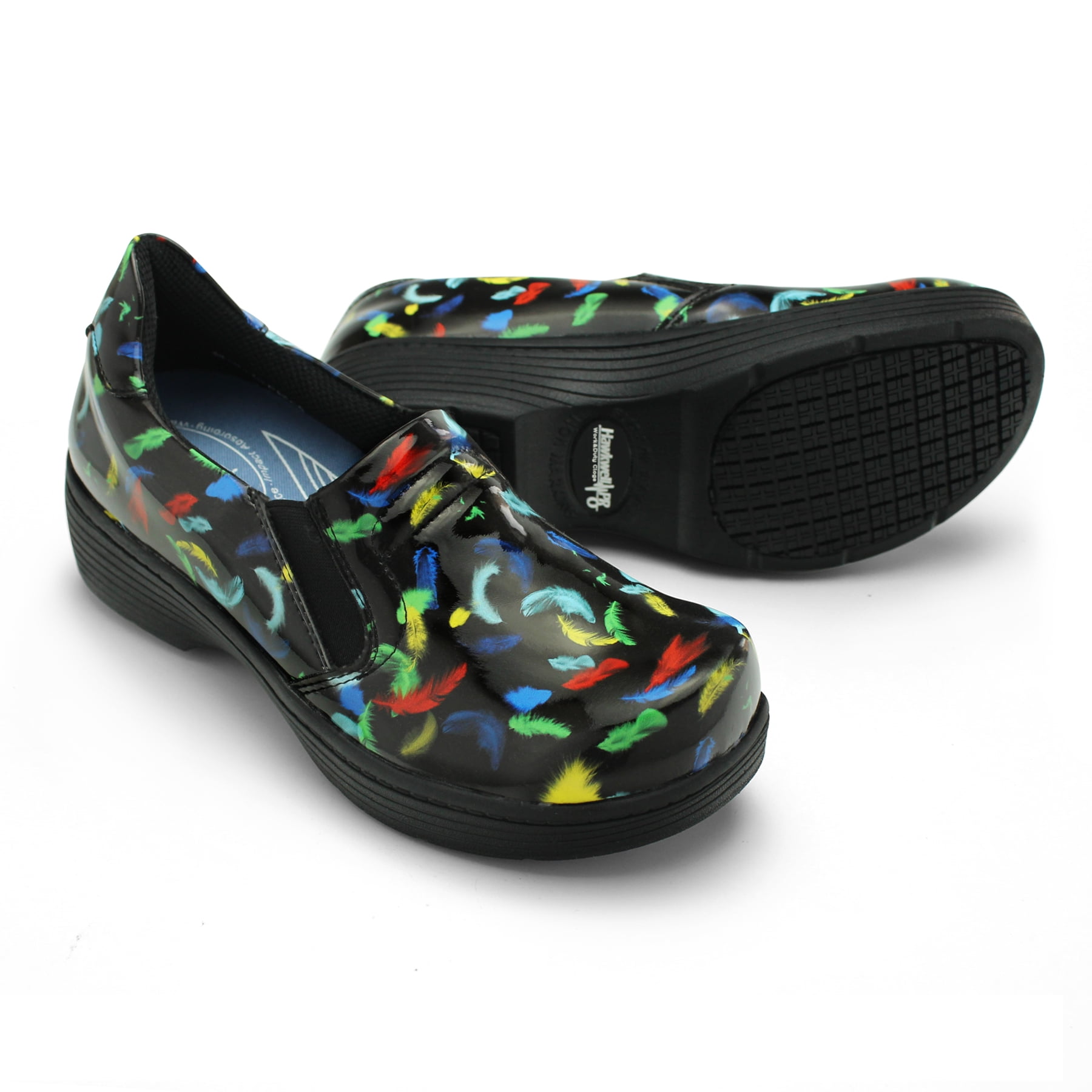 Hawkwell Pro Leather Nurse Clogs for Women - Lightweight Slip Resistant ...