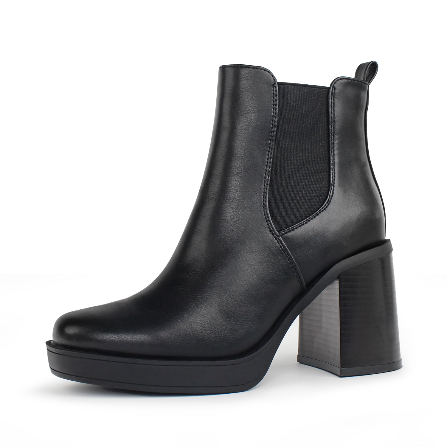 Hawkwell Women's Platform Side Zipper Chelsea Boots Chunky High Heel ...