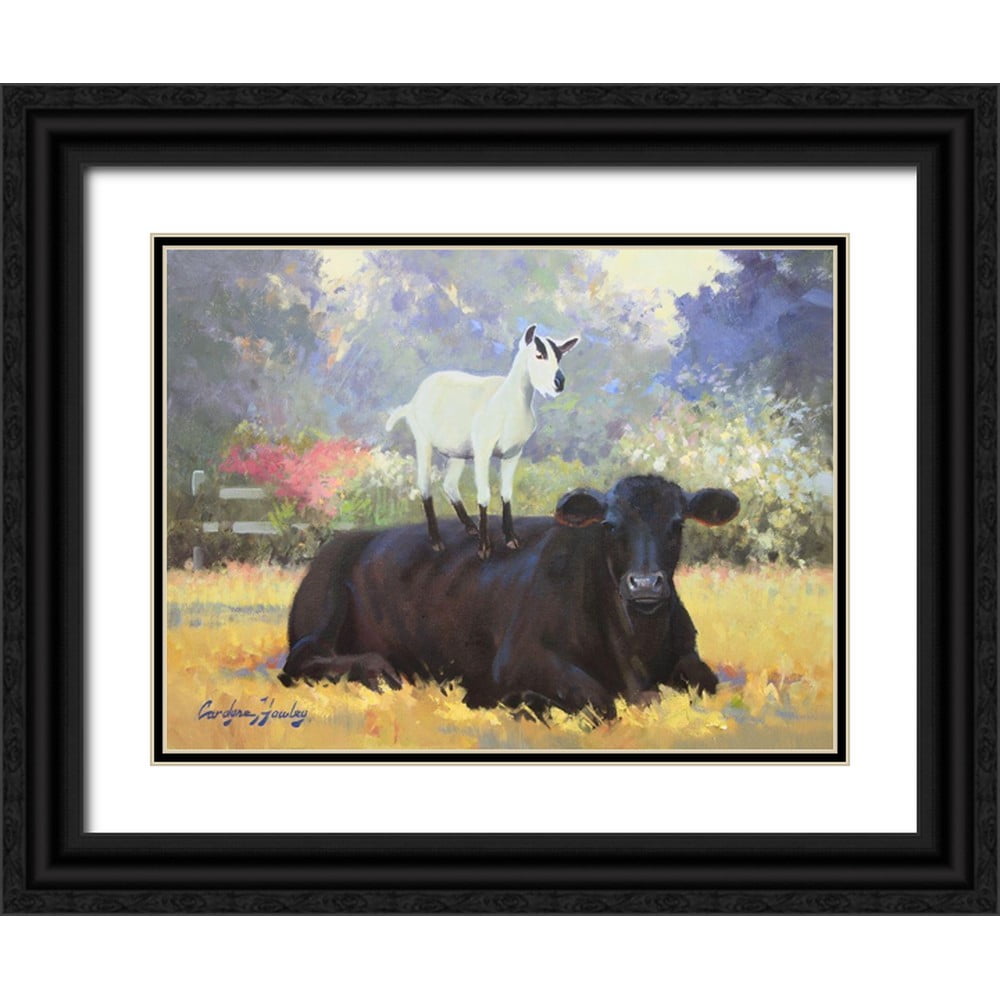 Hawley, Carolyne 32x25 Black Ornate Wood Framed with Double Matting ...