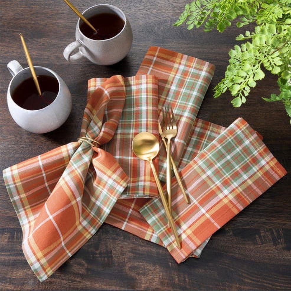 Hawley Plaid Harvest Napkins, Set of 8 - Walmart.com