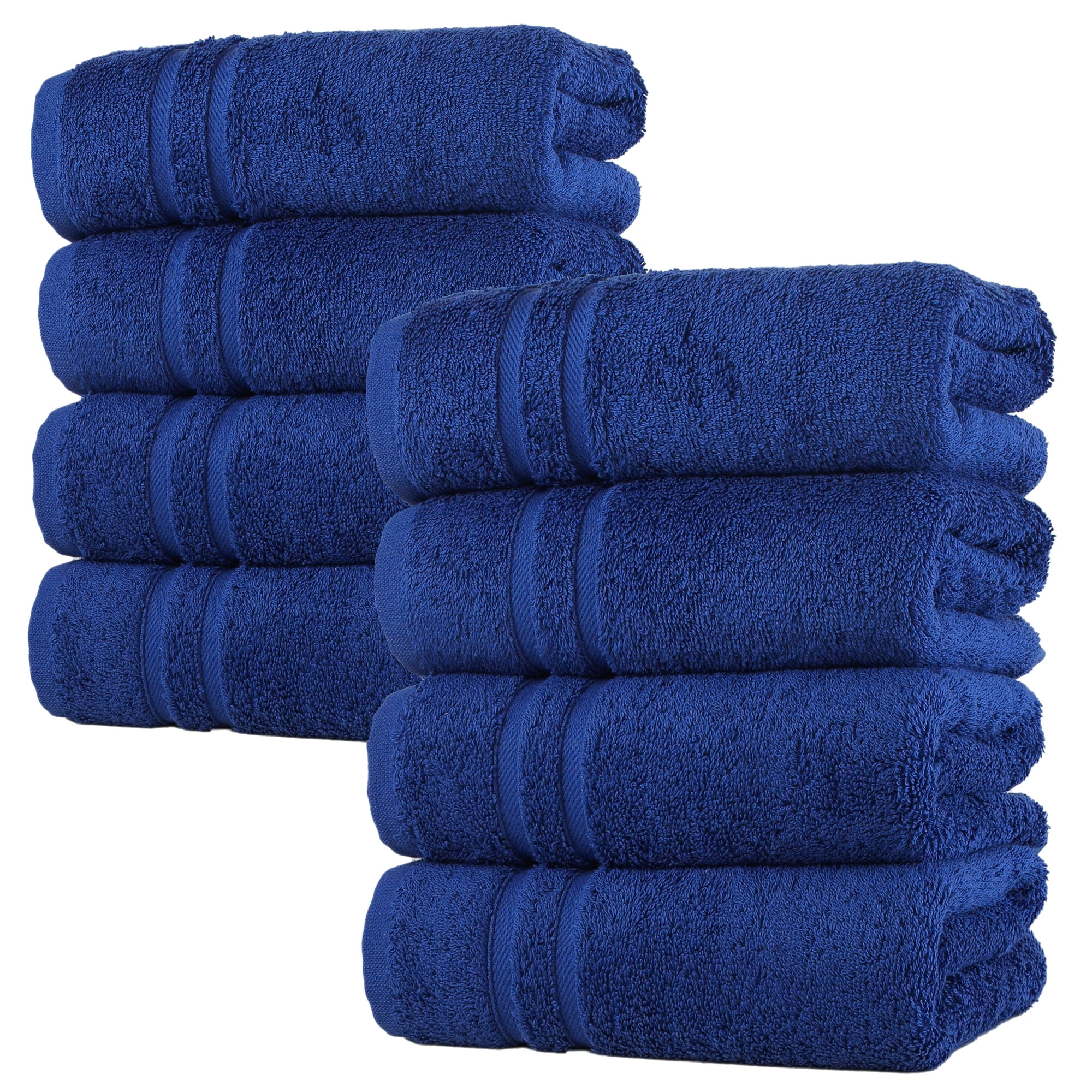 Hawmam Linen Royal Blue Hand Towels Set of 8 - 16' x 29', 100% Turkish ...
