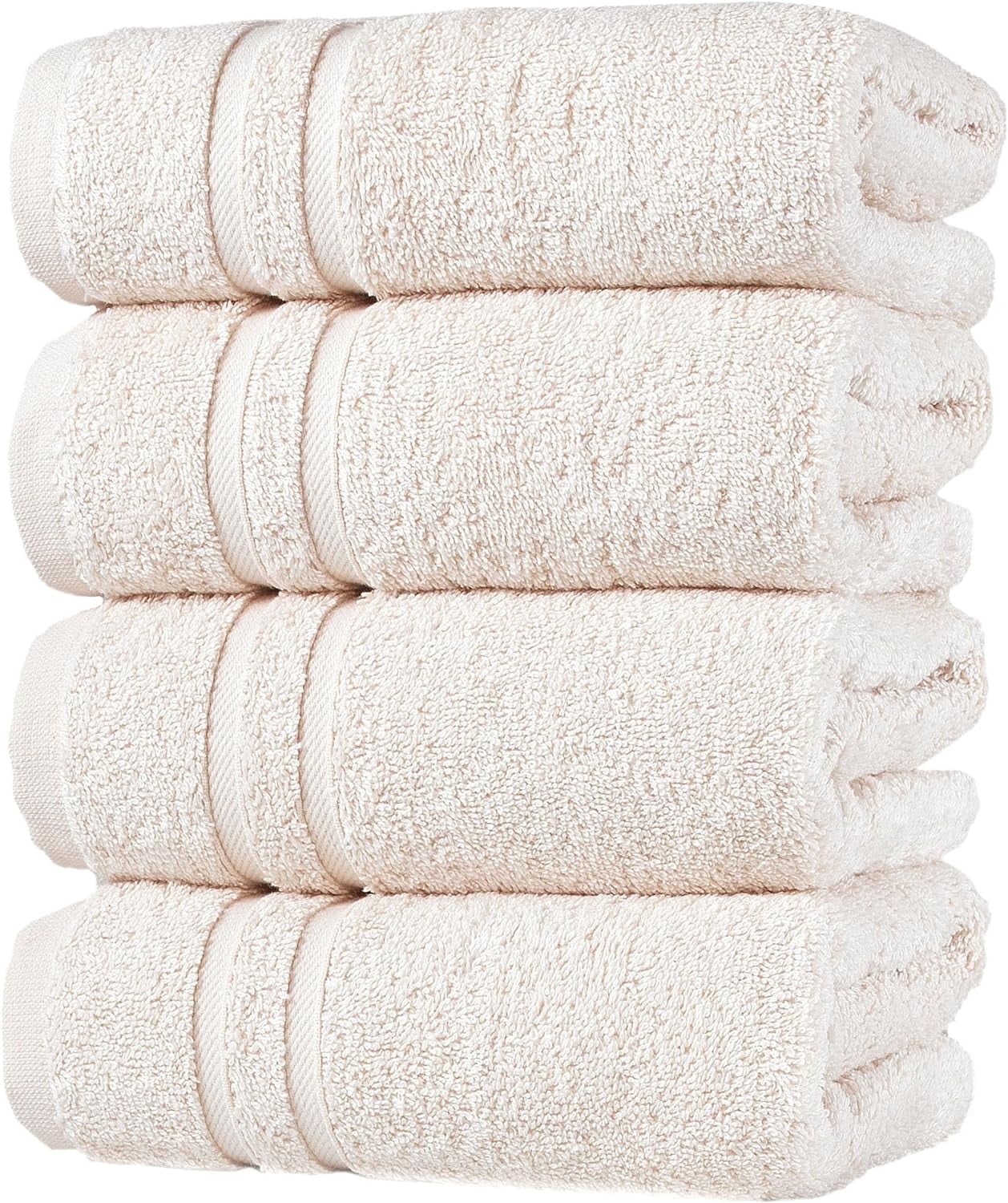 Hawmam Linen Salon Towels - 4-Pack Linen Hand Towels, Quickdry, Soft ...