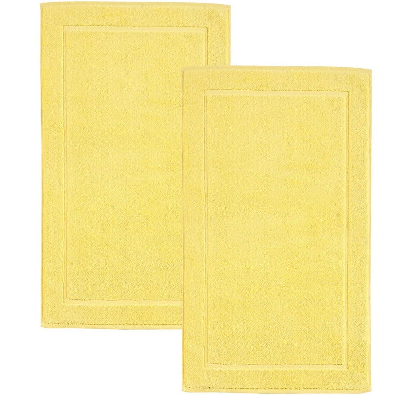 Hawmam Linen 100% Cotton Bath Mats, 21x34 in, Pack of 2 - Absorbent ...