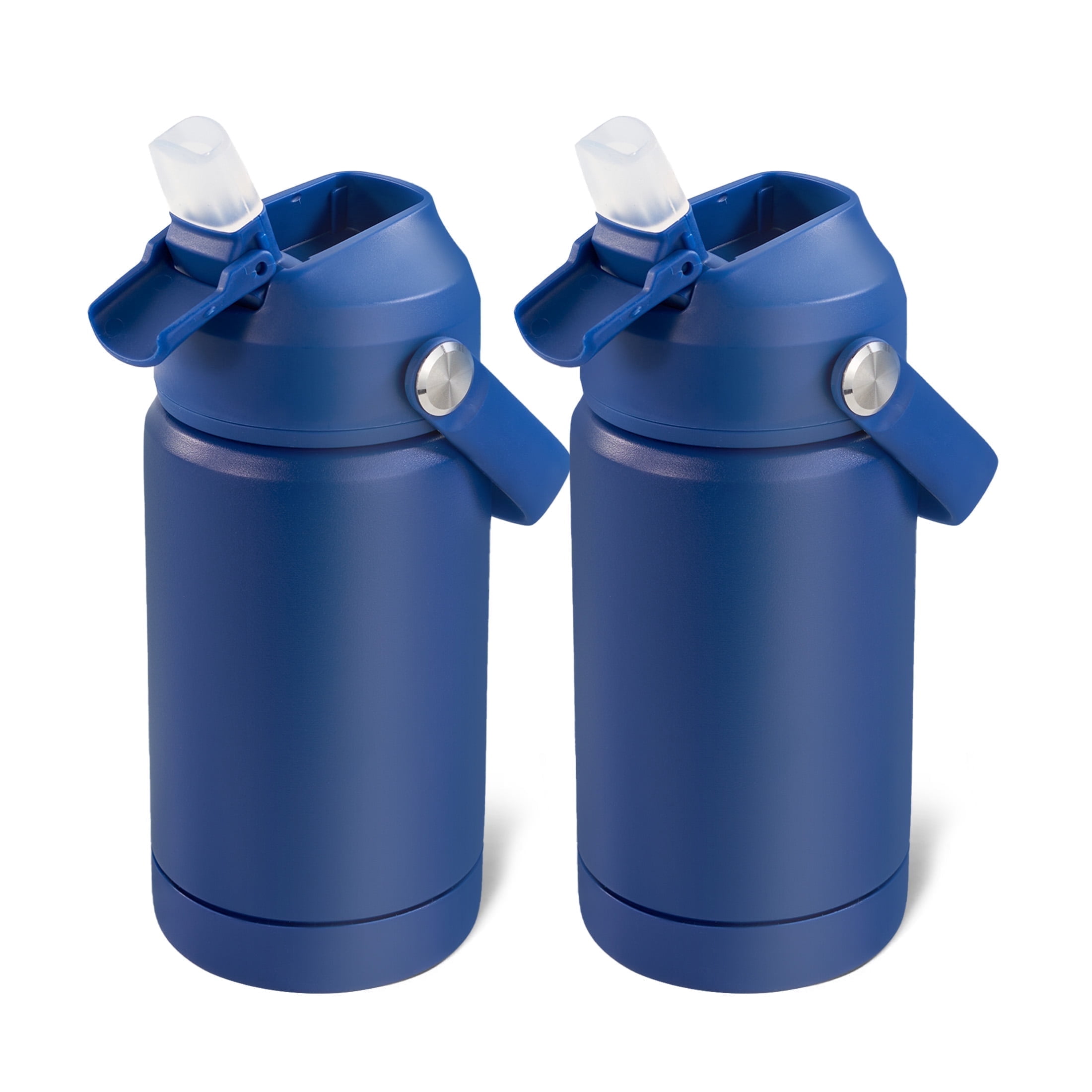 Hawsaiy 12oz Kids Insulated Water Bottle 2-Pack with Straw Lid, Leak ...
