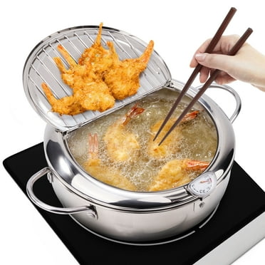 Fryer Deep Fryer Pot 304 Stainless Steel Japanese Frying Pot With Oil ...